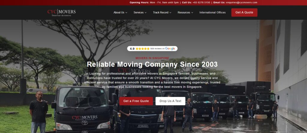 Top 17 Reliable Movers in Singapore [2025 ]
